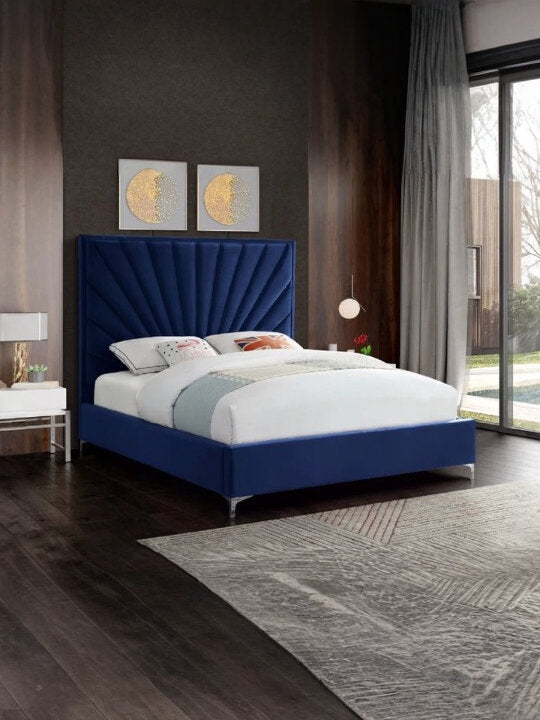 The Bespoke Sam Bed-Fully Customisable with Storage Options- Velvet Mo ...