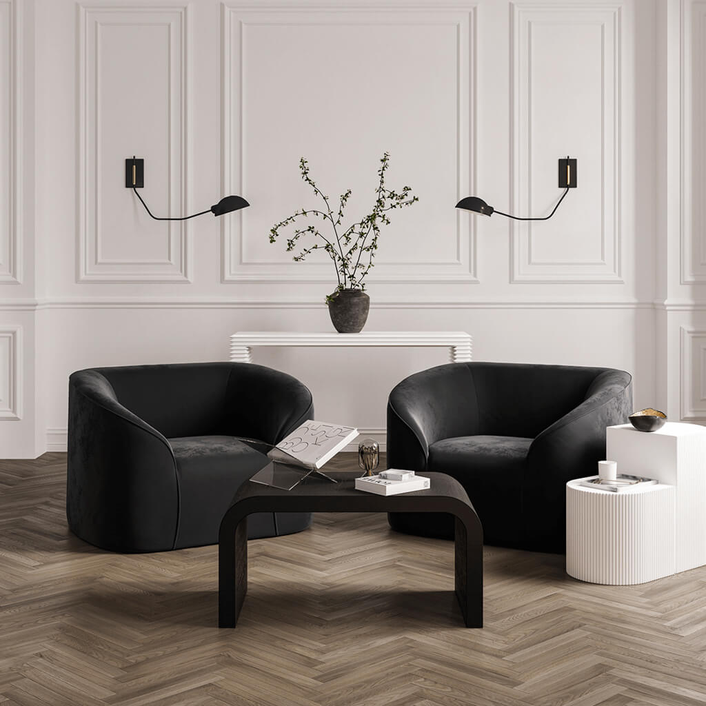 Snug White Side Tables – Luxury Home Interior