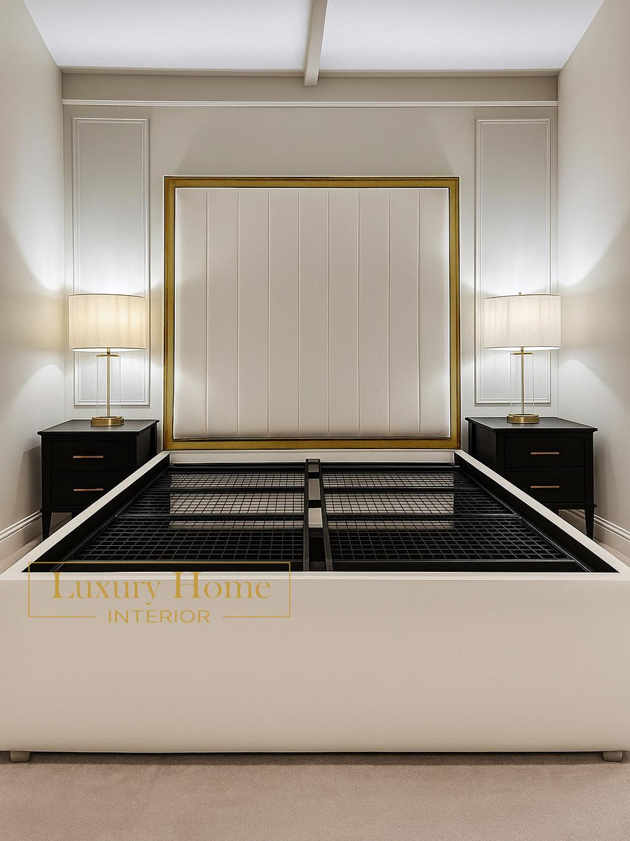 The Bespoke Royal Kensington Luxe Wallboard with Black Metal Surround ...